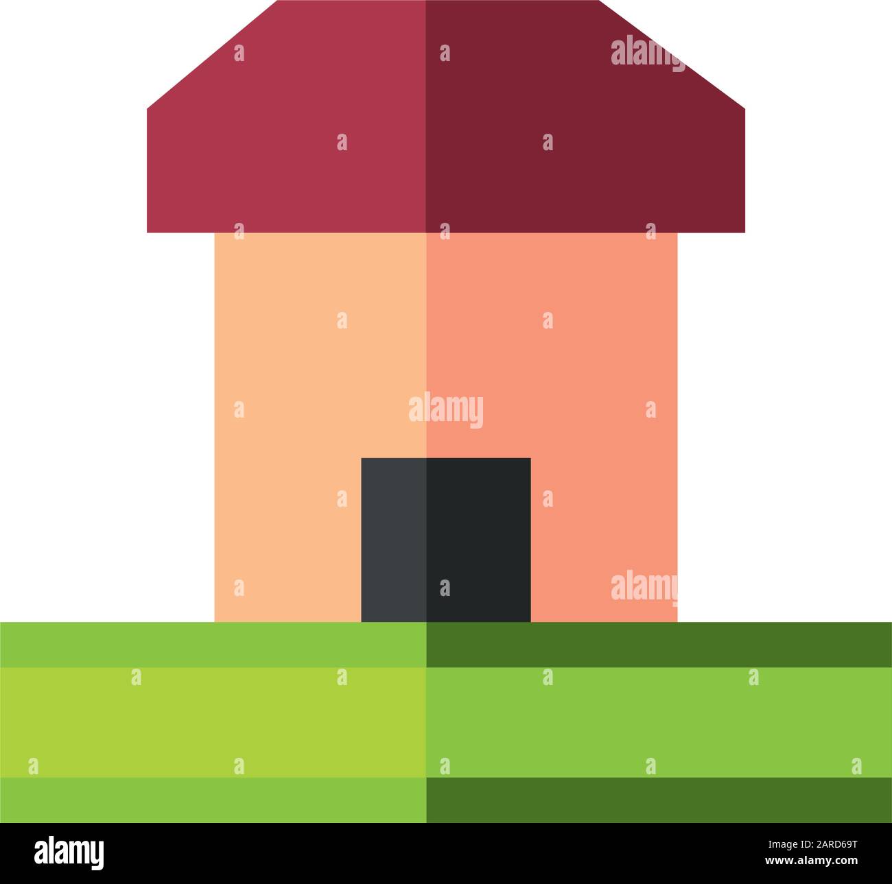 house front facade isolated icon Stock Vector Image & Art - Alamy