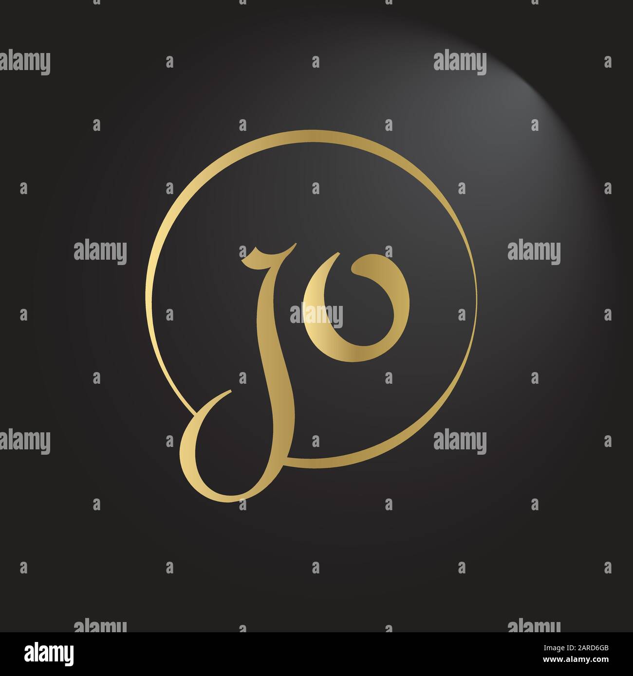 letter JO Logo Design Vector Template. Initial Linked Letter Design JO ...