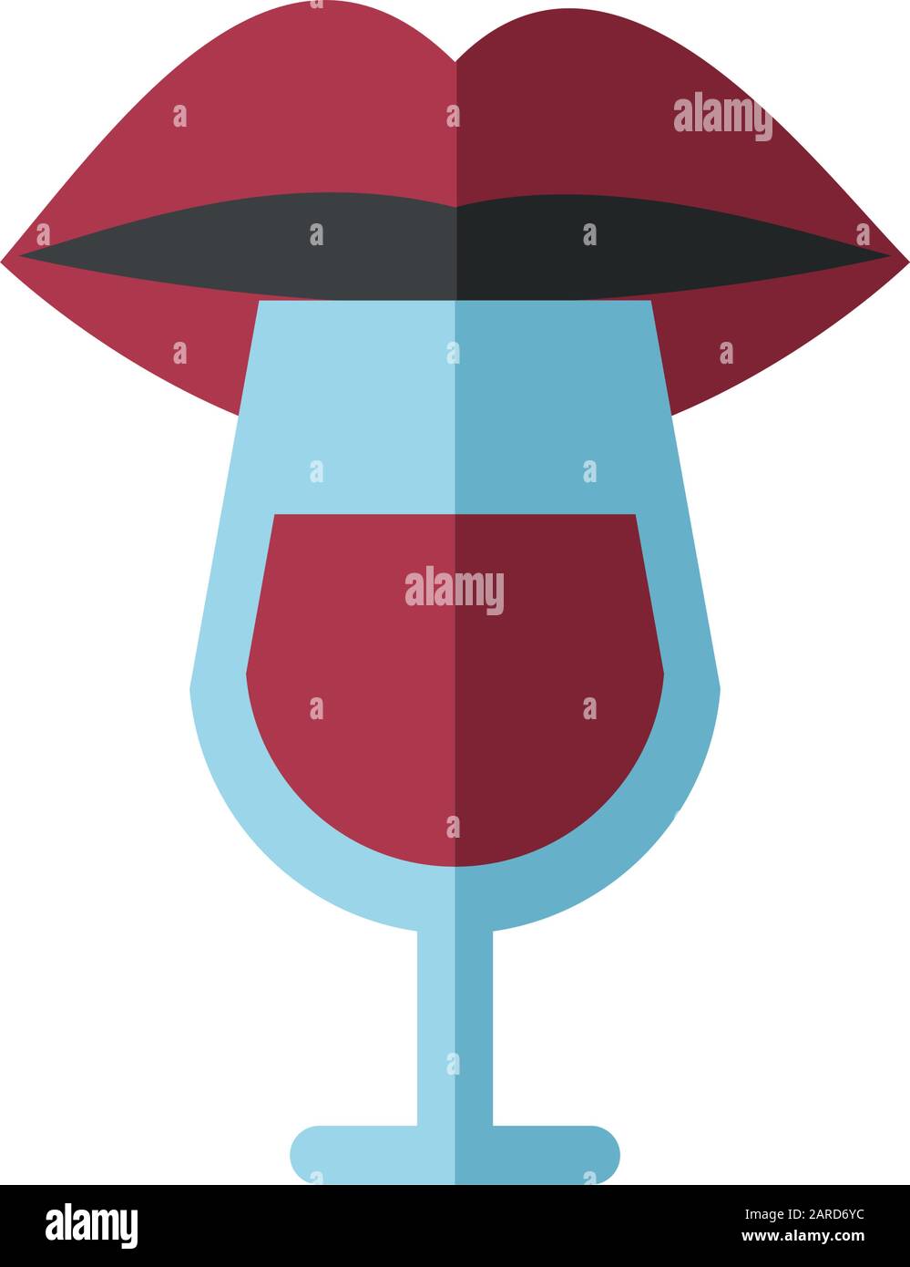 Woman goblet Stock Vector Images - Alamy