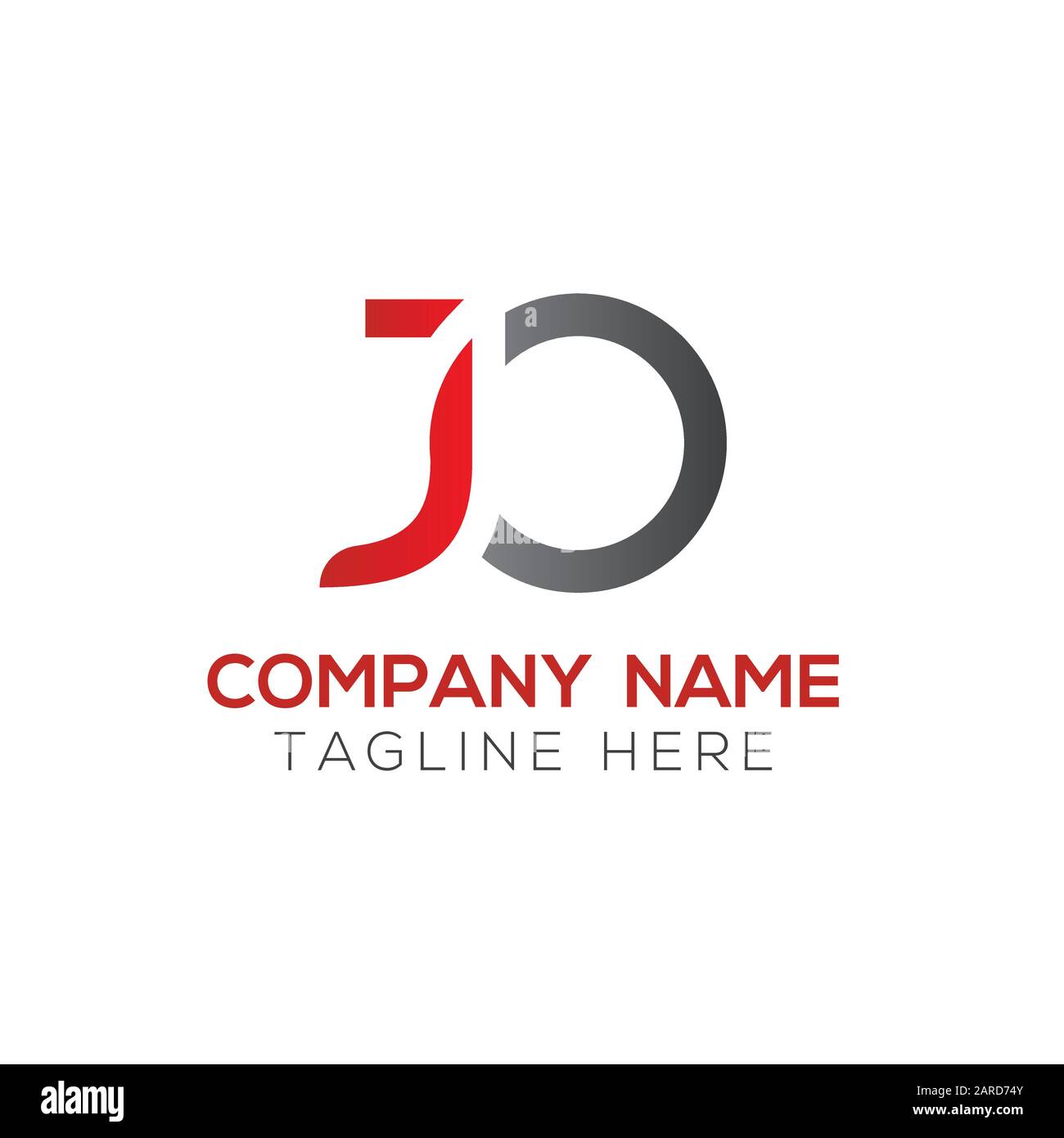 letter JO Logo Design Vector Template. Initial Linked Letter Design JO ...
