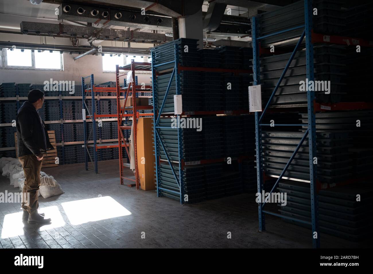 gold mining storage rock core samples geology drilling industy Stock ...