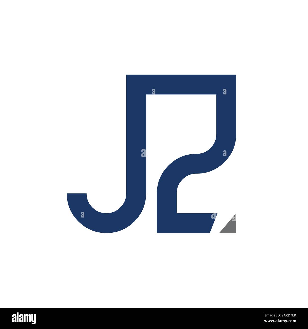 letter JZ Logo Design Vector Template. Initial Linked Letter Design JZ ...