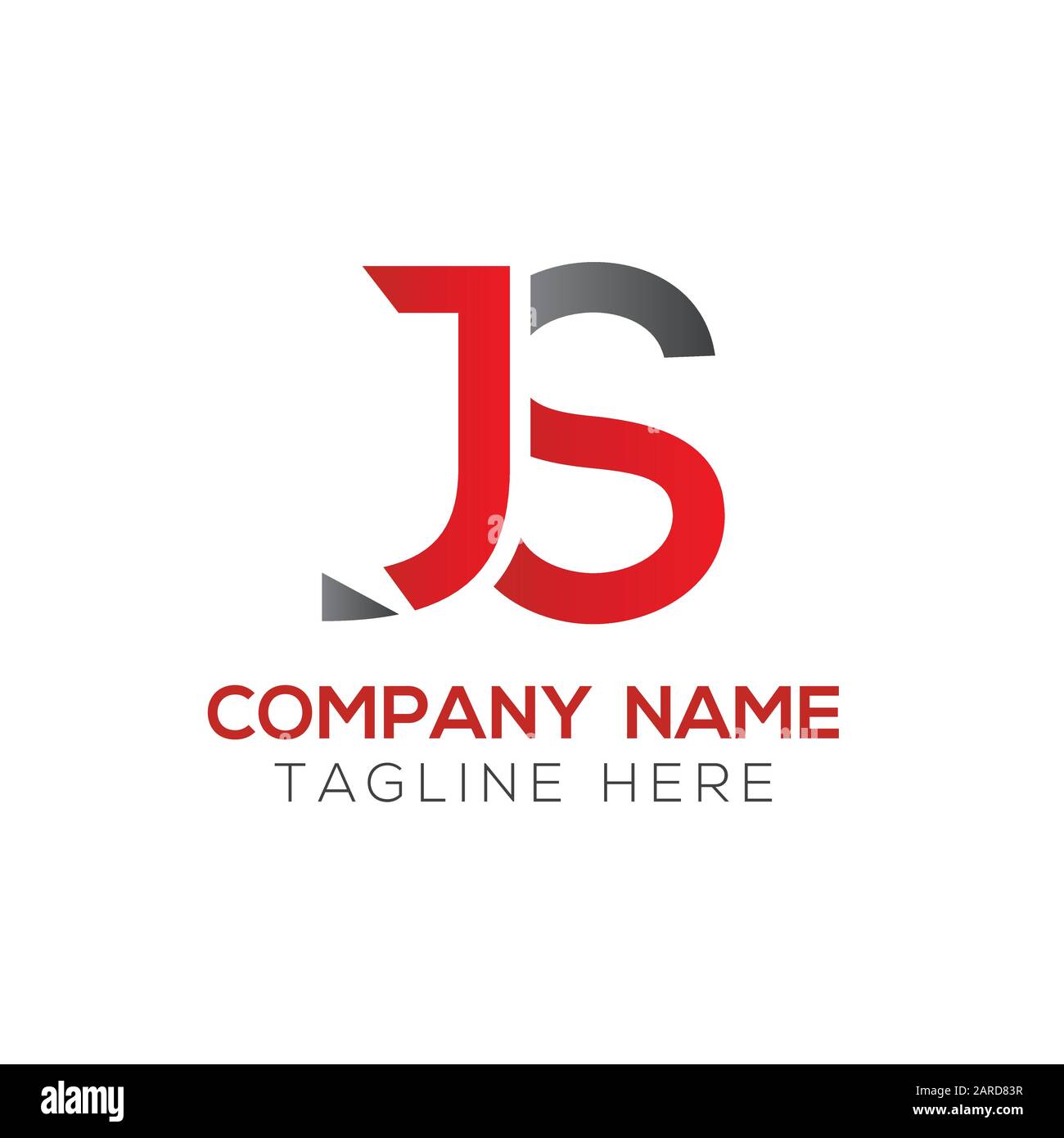 letter JS Logo Design Vector Template. Initial Linked Letter Design JS ...