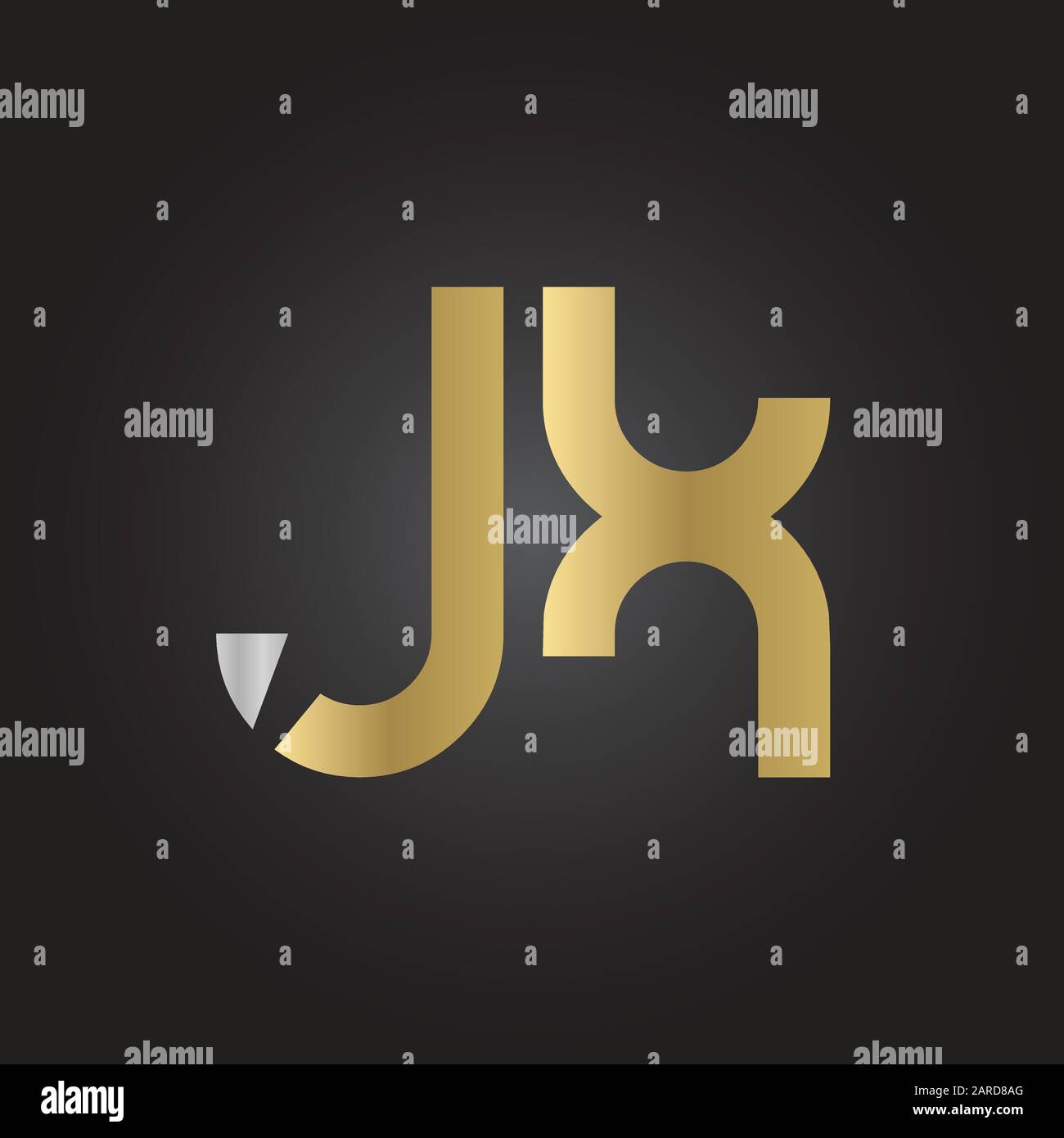 letter JX Logo Design Vector Template. Initial Linked Letter Design JX ...