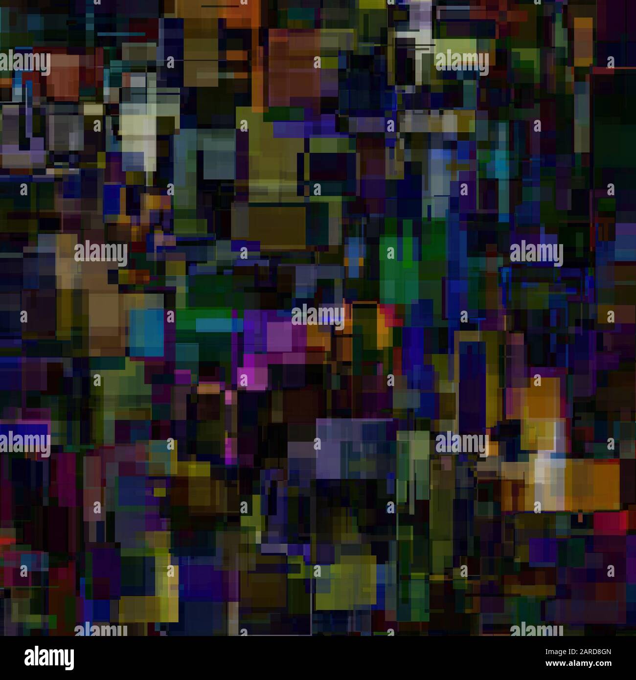 Overlapping colorful rectangular layers. Artwork for creative graphic design. 3D rendering Stock ...