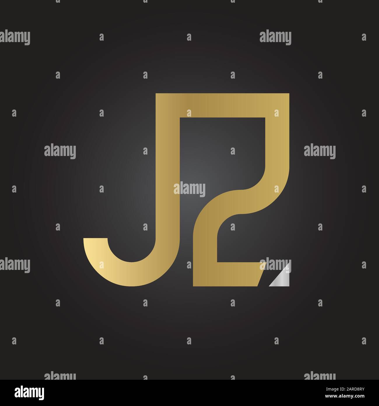 letter JZ Logo Design Vector Template. Initial Linked Letter Design JZ ...