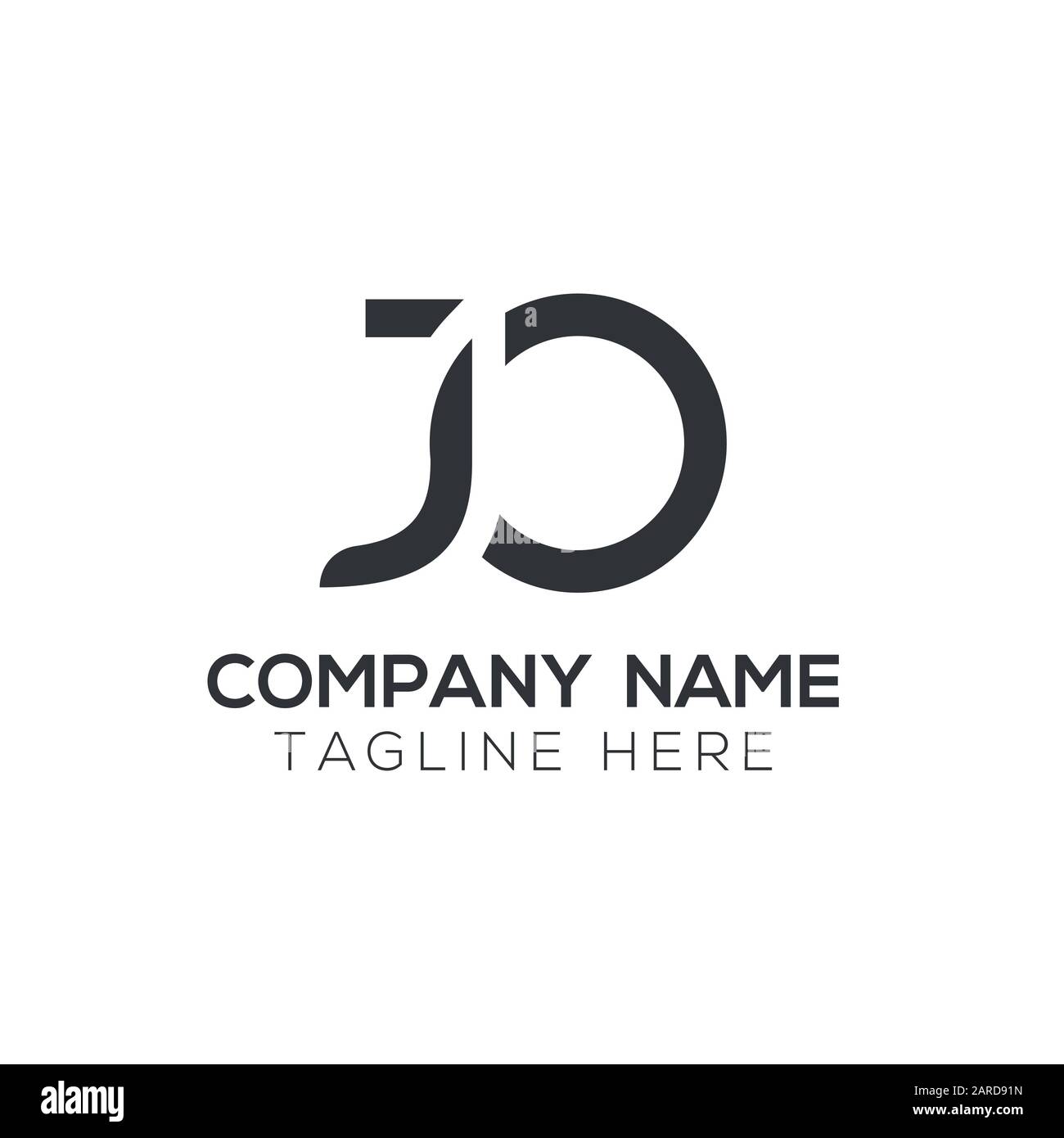 letter JO Logo Design Vector Template. Initial Linked Letter Design JO ...