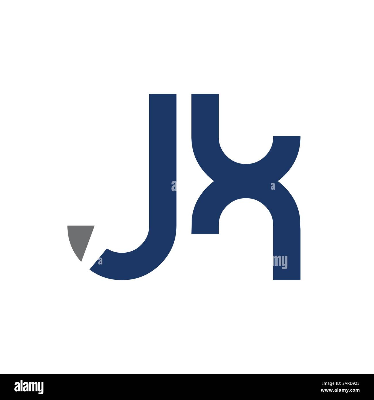 letter JX Logo Design Vector Template. Initial Linked Letter Design JX ...