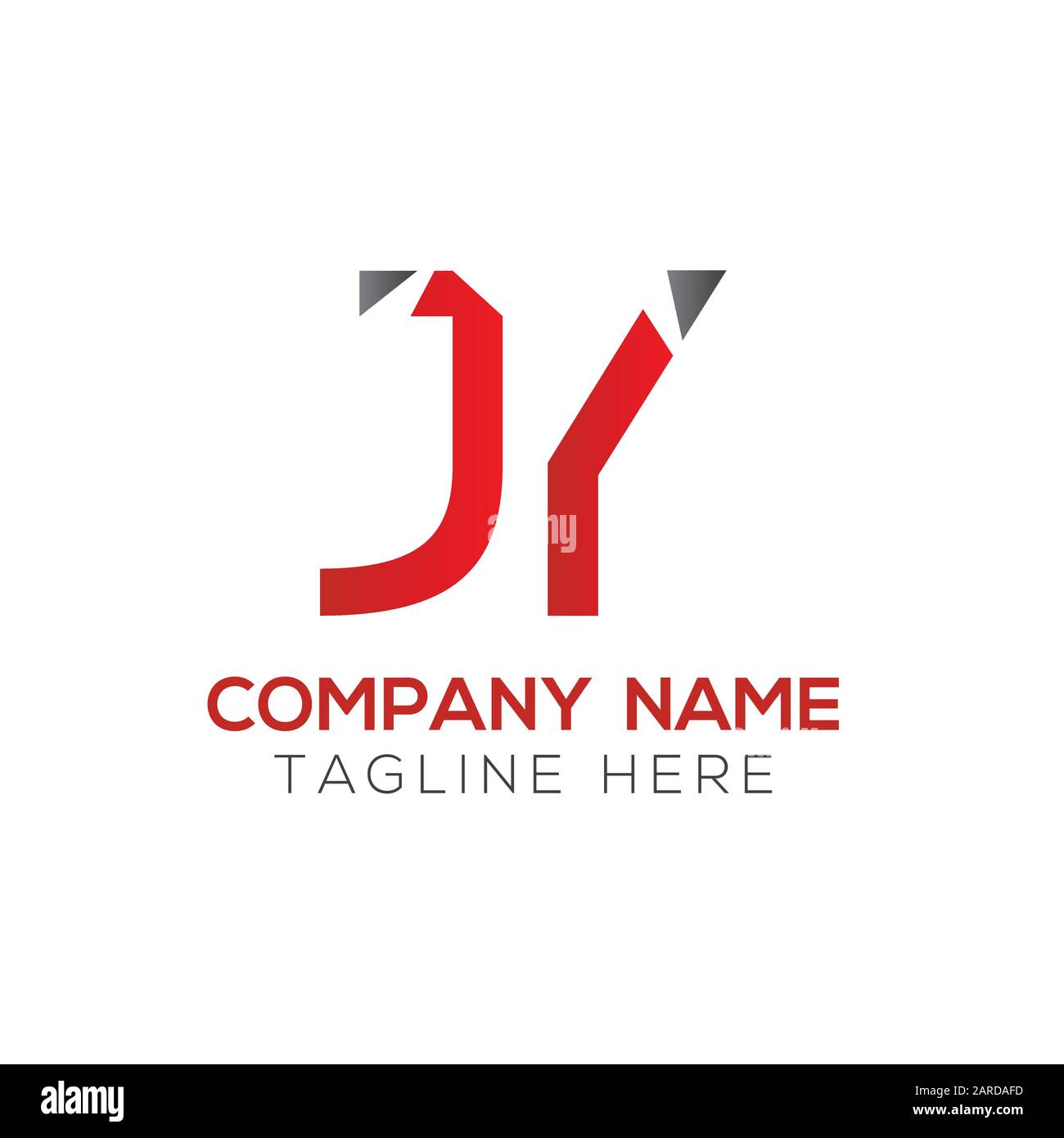 letter JY Logo Design Vector Template. Initial Linked Letter Design JY ...