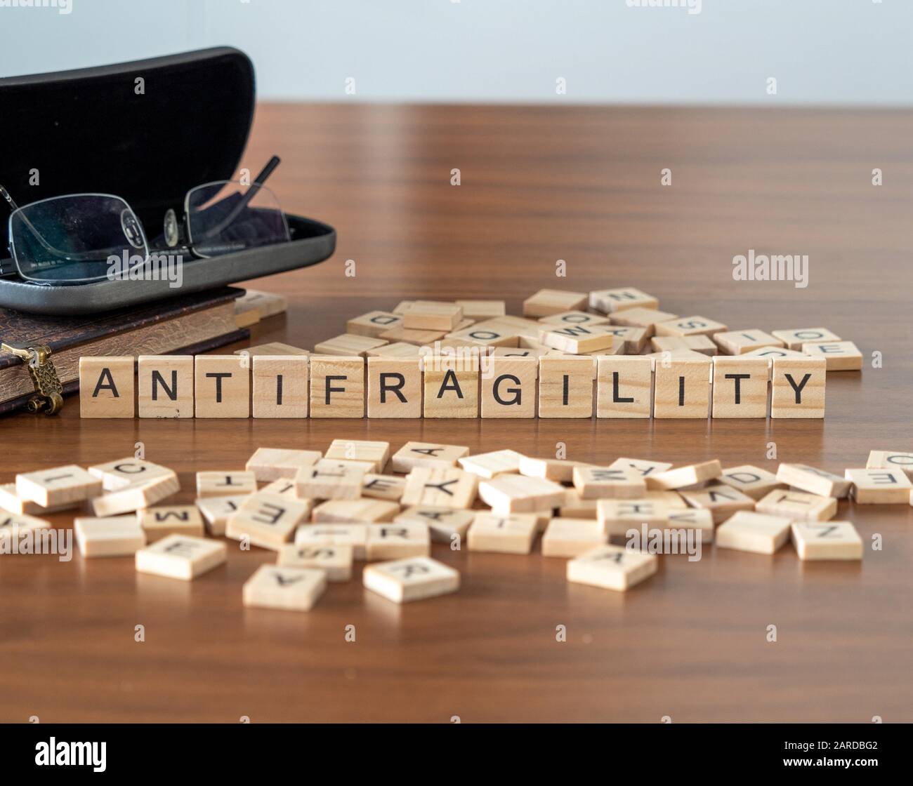 antifragility concept represented by wooden letter tiles Stock Photo ...