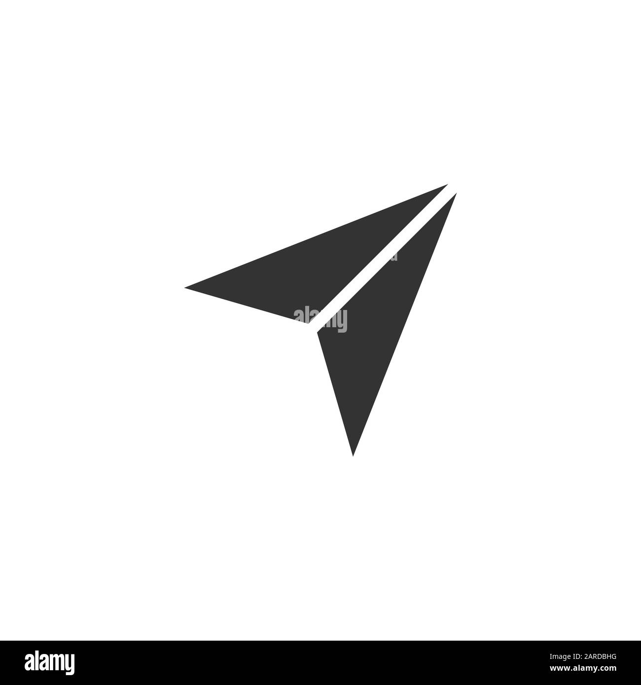 The direction of the aircraft illustration Black and White Stock Photos ...