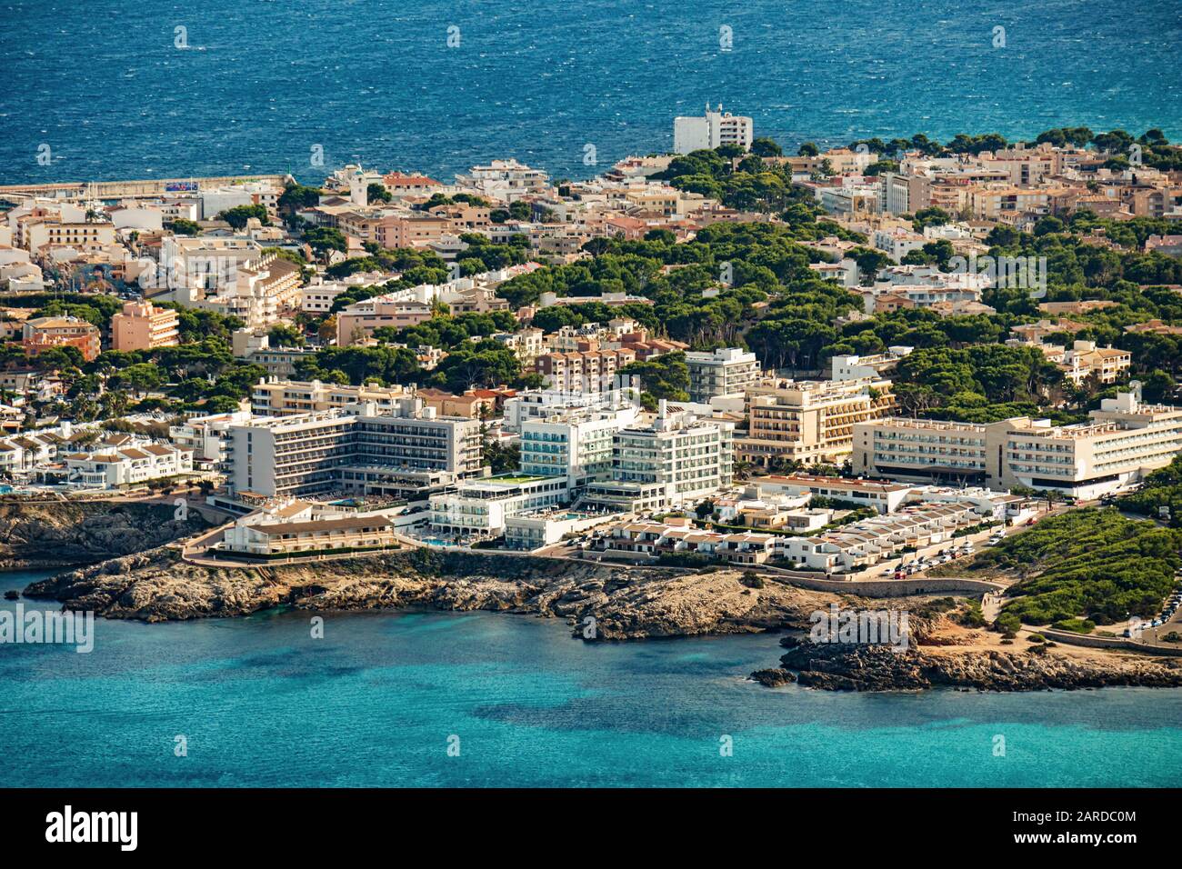 Cala agulla and cala rajada with sea view hi-res stock photography and ...