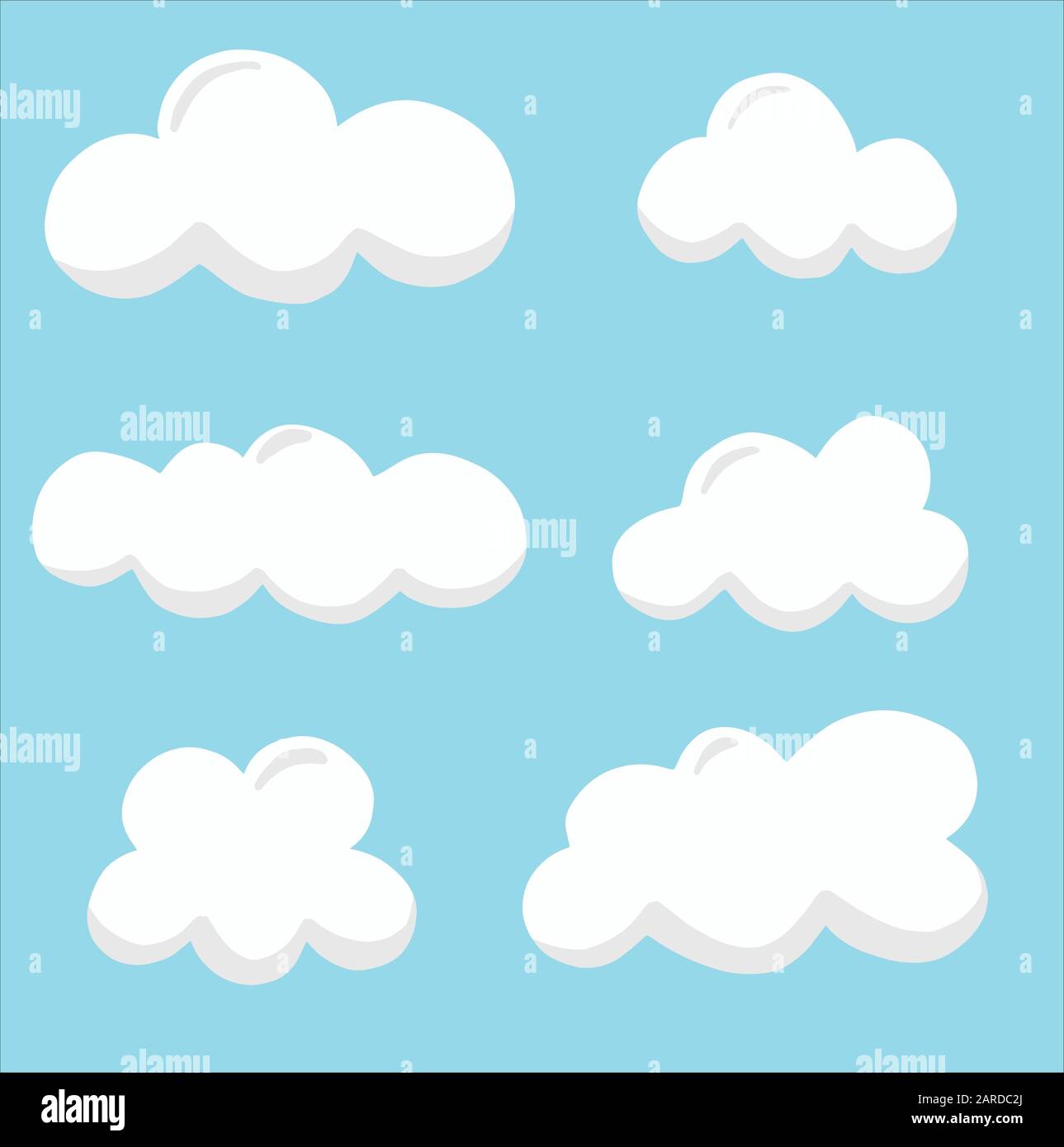 Collection of Simple Cartoon Vector Clouds Stock Vector Image & Art - Alamy