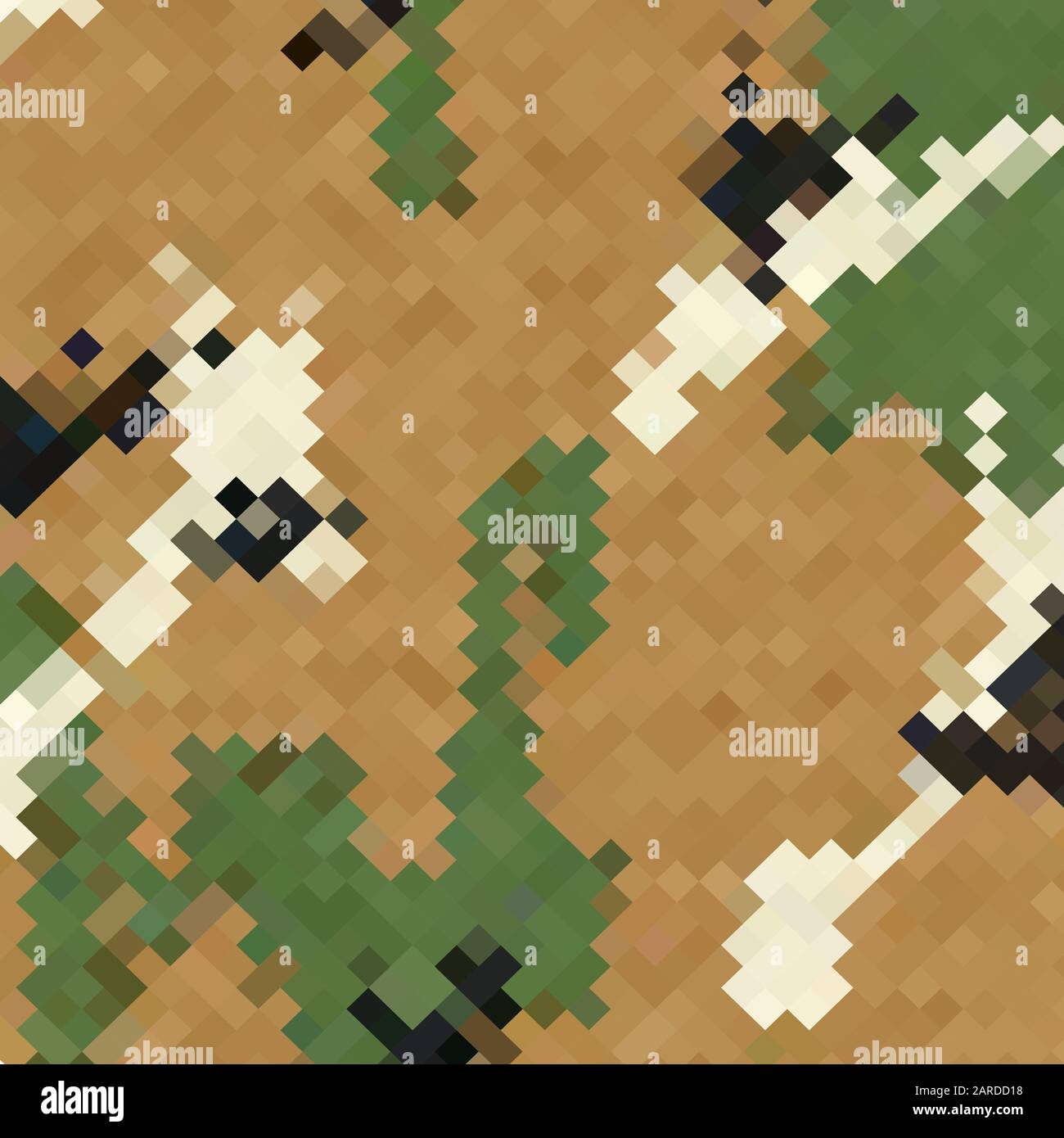 Urban Camouflage Background. Army Military Pattern. Green Pixel Fabric ...