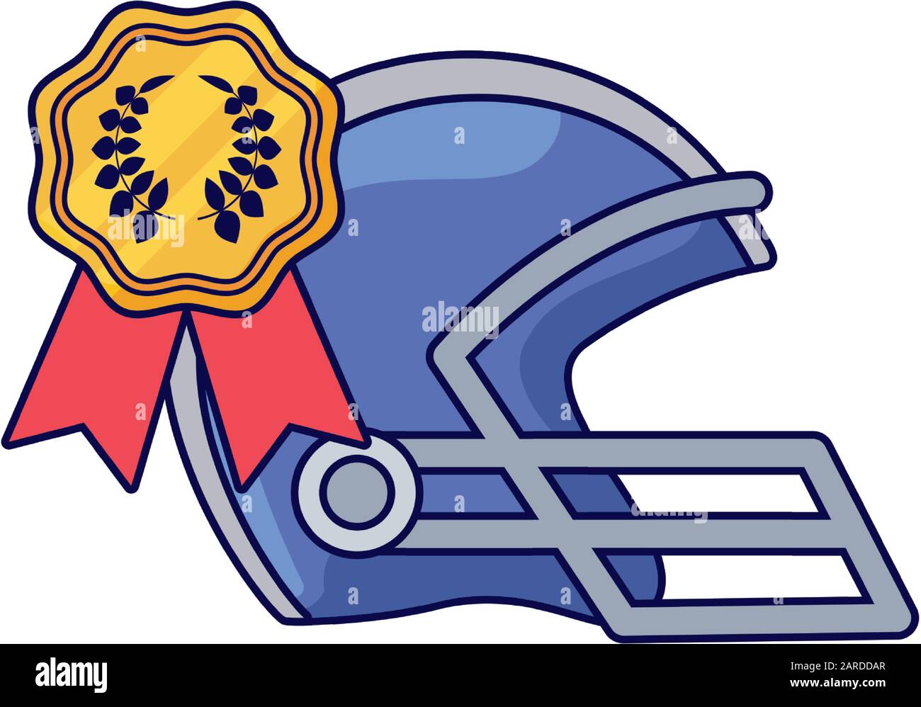 Helmet and seal stamp design, American football super bowl sport hobby ...