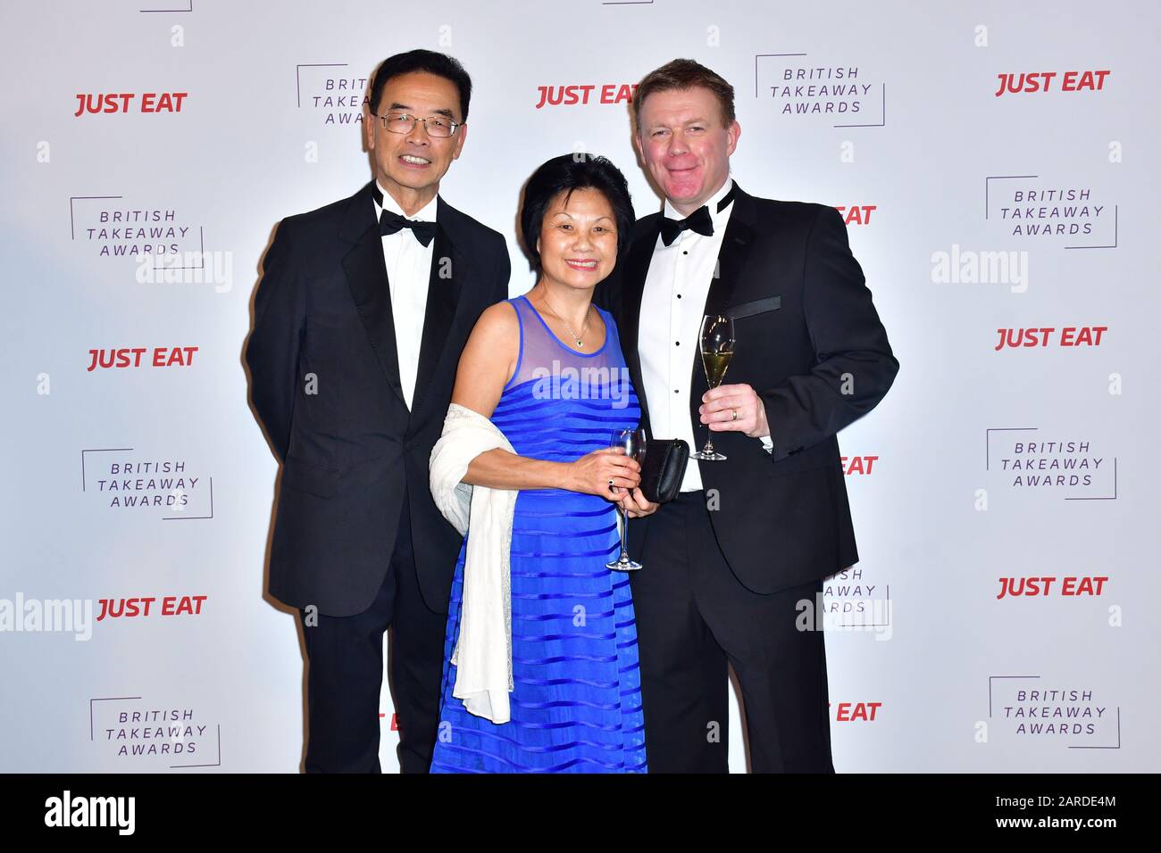 London, UK. 27th Jan, 2020. Thomas Chan DL and wife and Jast Eat ...