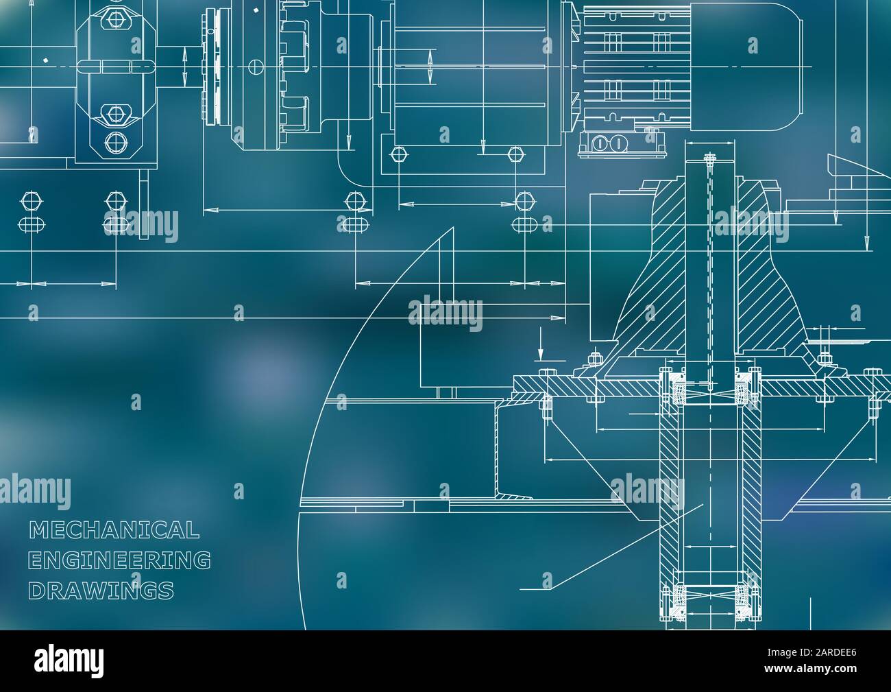 Engineering backgrounds. Mechanical engineering drawings. Technical ...