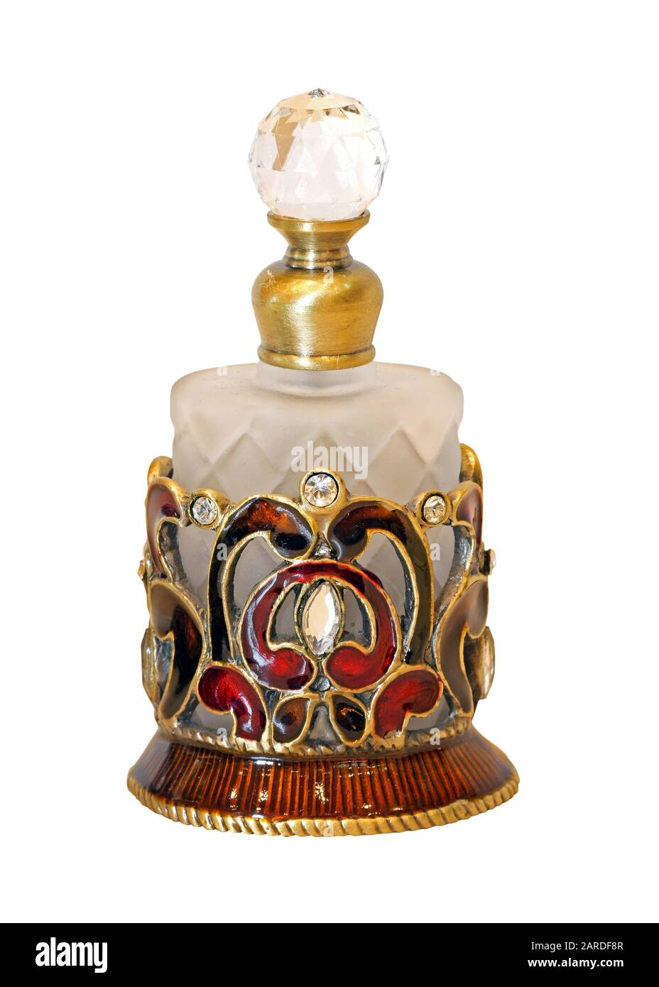 Ancient perfume bottle isolated with clipping path included Stock Photo ...