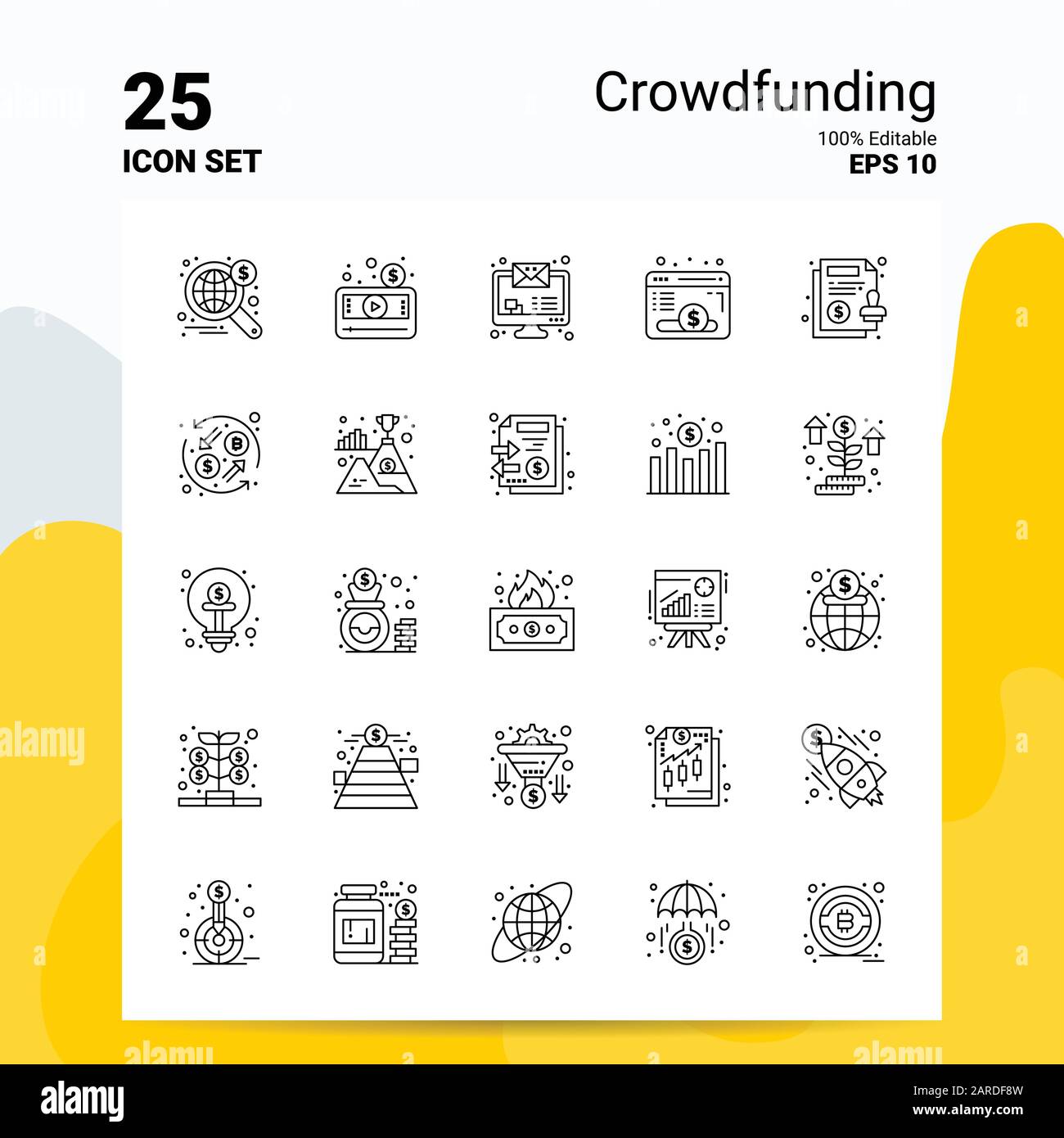 Charity donation icons graphic concept hi-res stock photography and ...