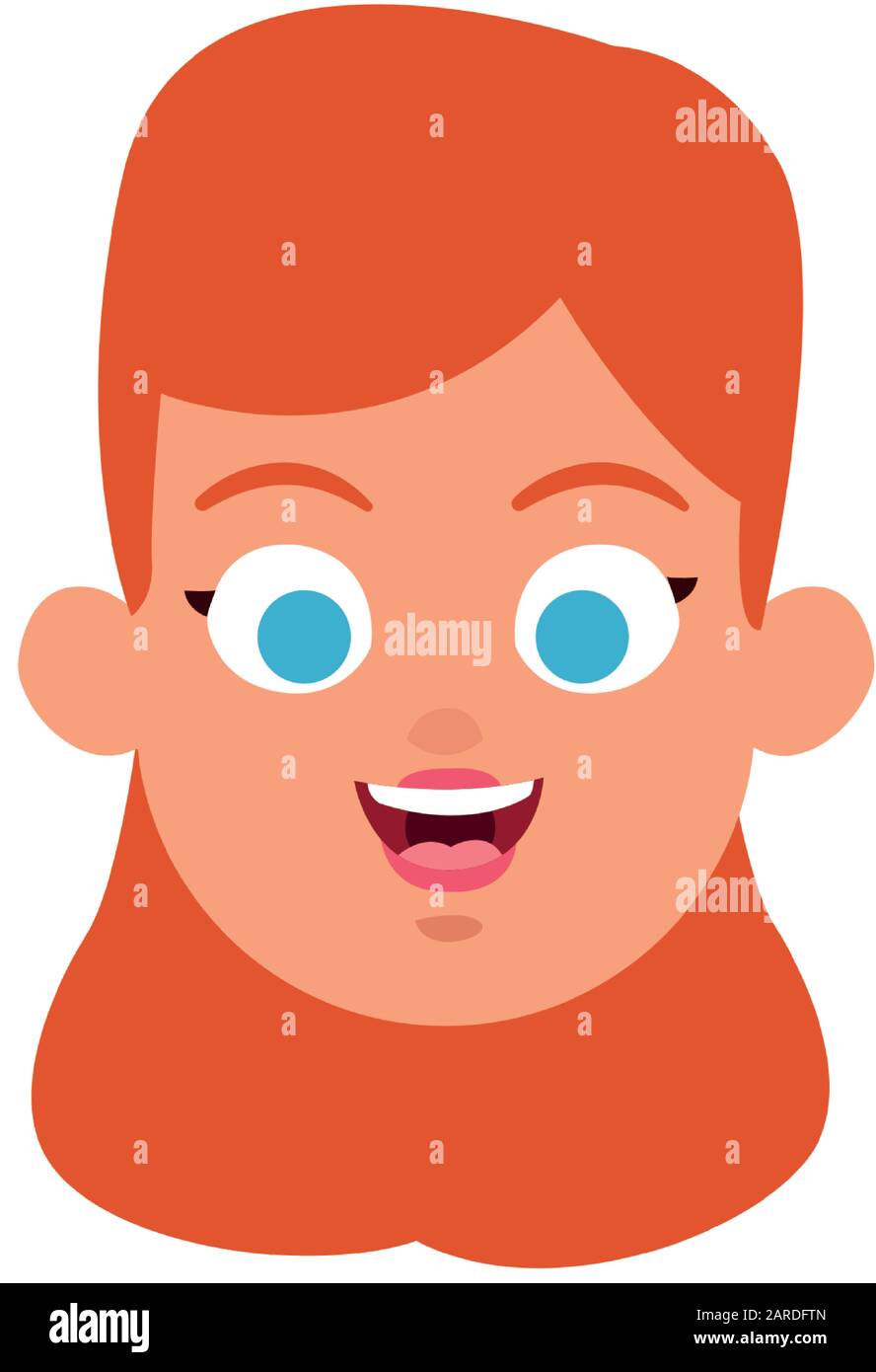 cute girl smiling icon image Stock Vector Image & Art - Alamy
