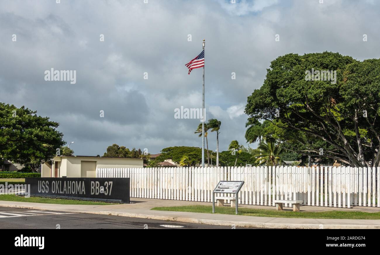Uss oklahoma memorial hi-res stock photography and images - Alamy