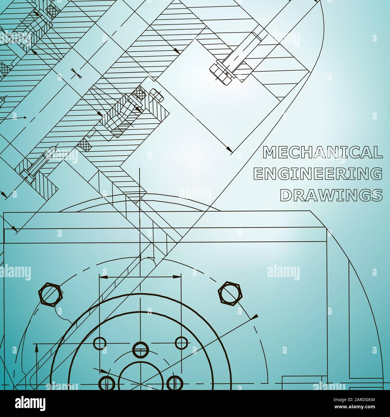 Mechanics. Technical design. Engineering style. Mechanical. Cover ...