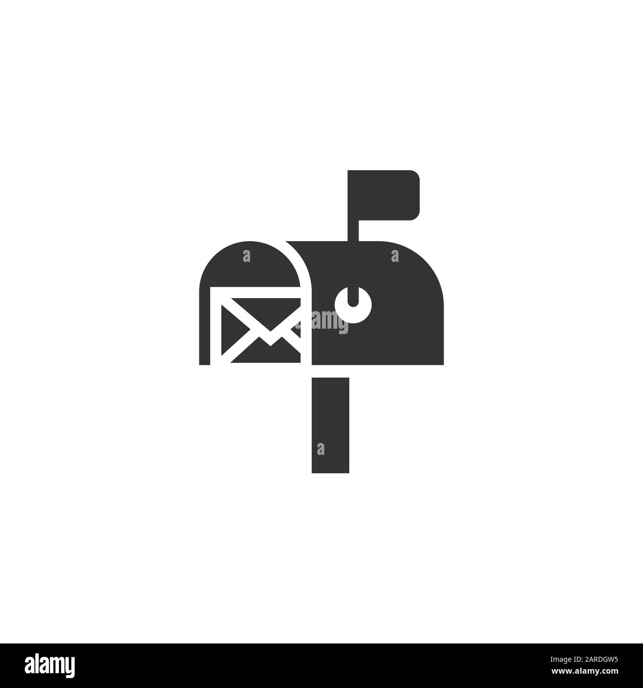 Mailbox Icon Vector Flat