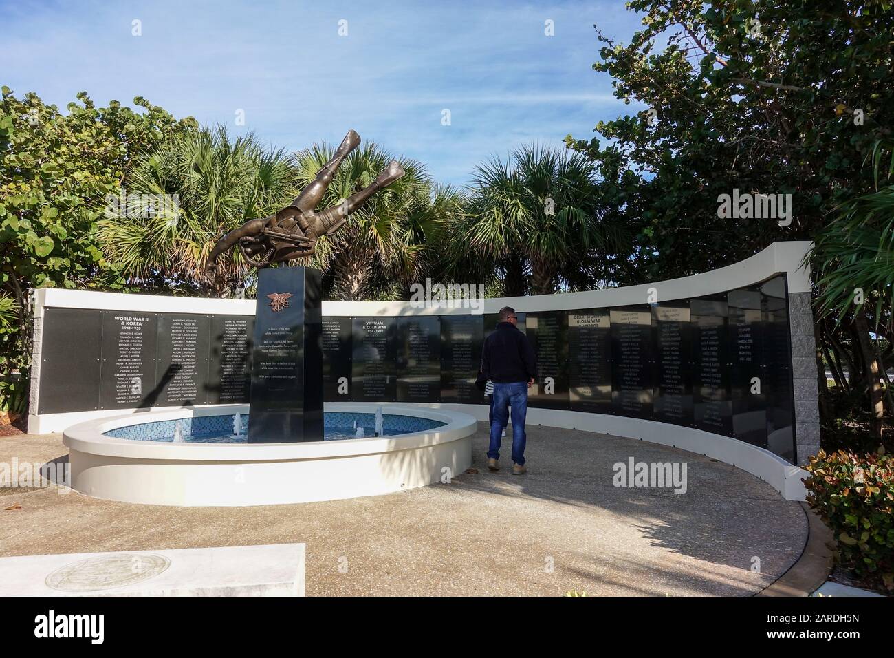 Navy Seal Frogman Statue