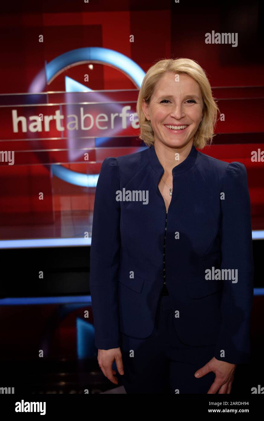 Cologne, Germany. 27th Jan, 2020. Susan Link, presenter, is in the ...