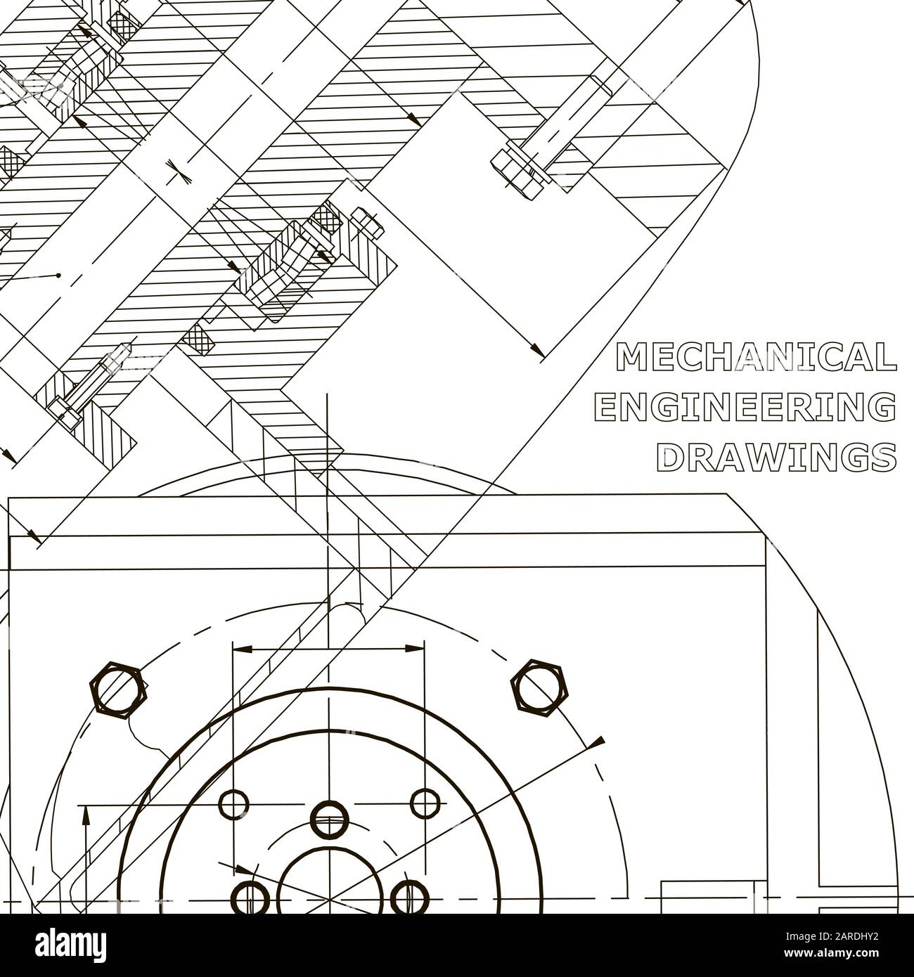 Mechanics. Technical design. Engineering style. Mechanical. Cover ...