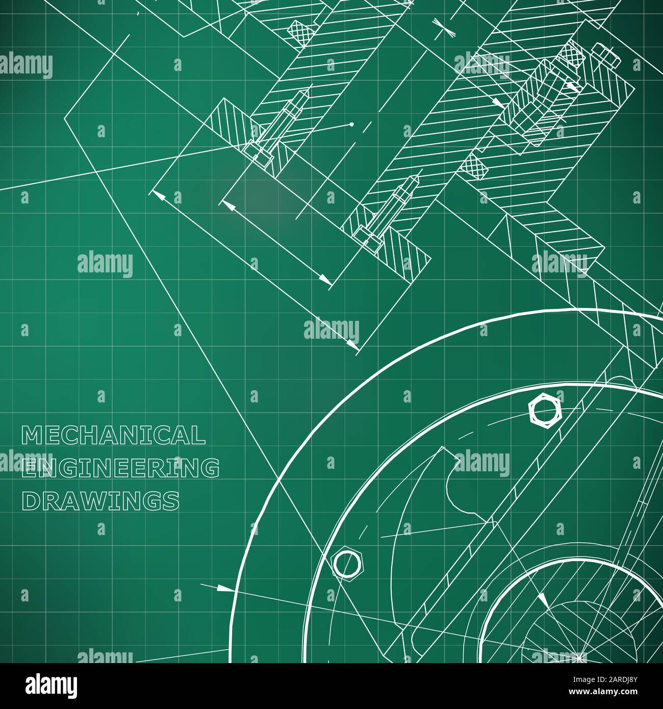 Light green background. Grid. Backgrounds of engineering subjects ...