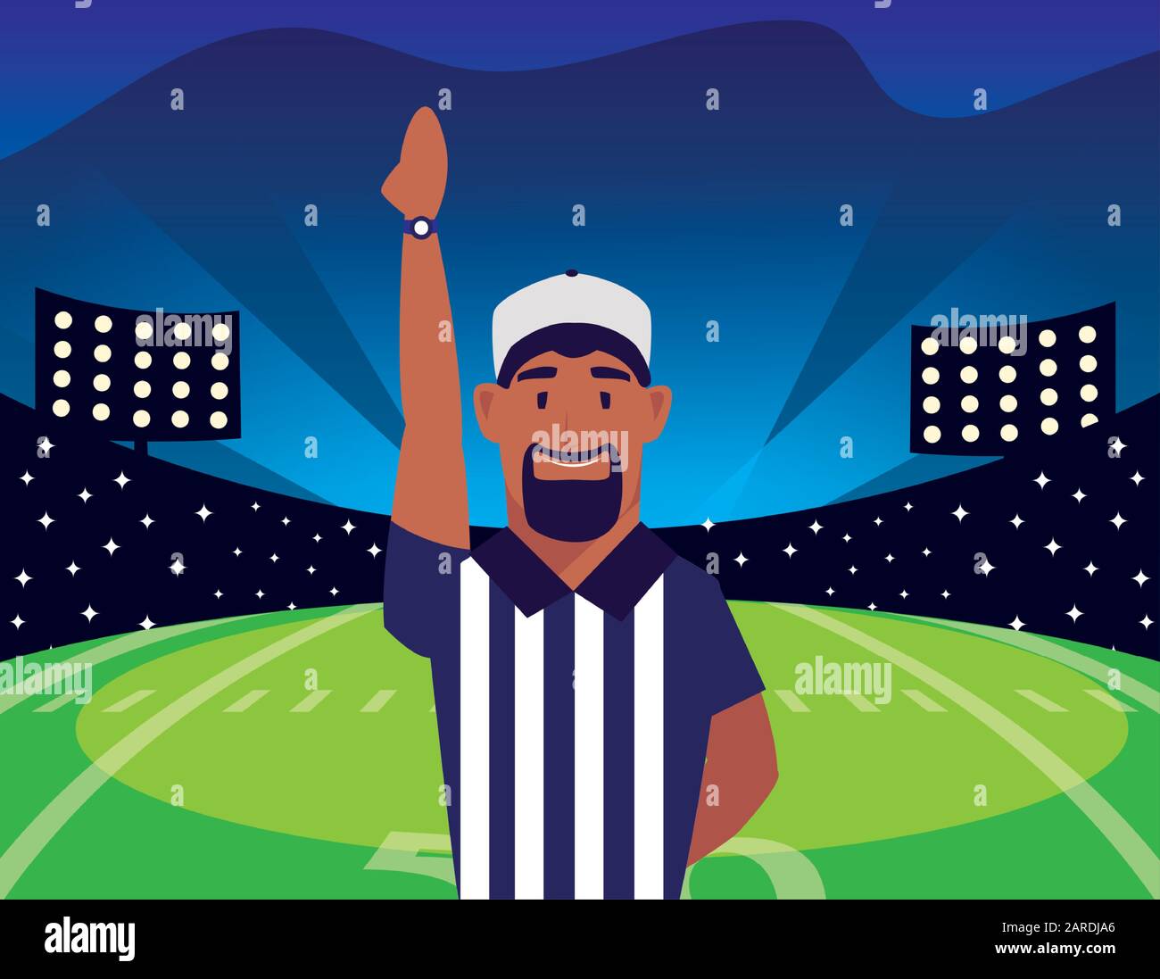 Football referee signaling touchdown hi-res stock photography and ...