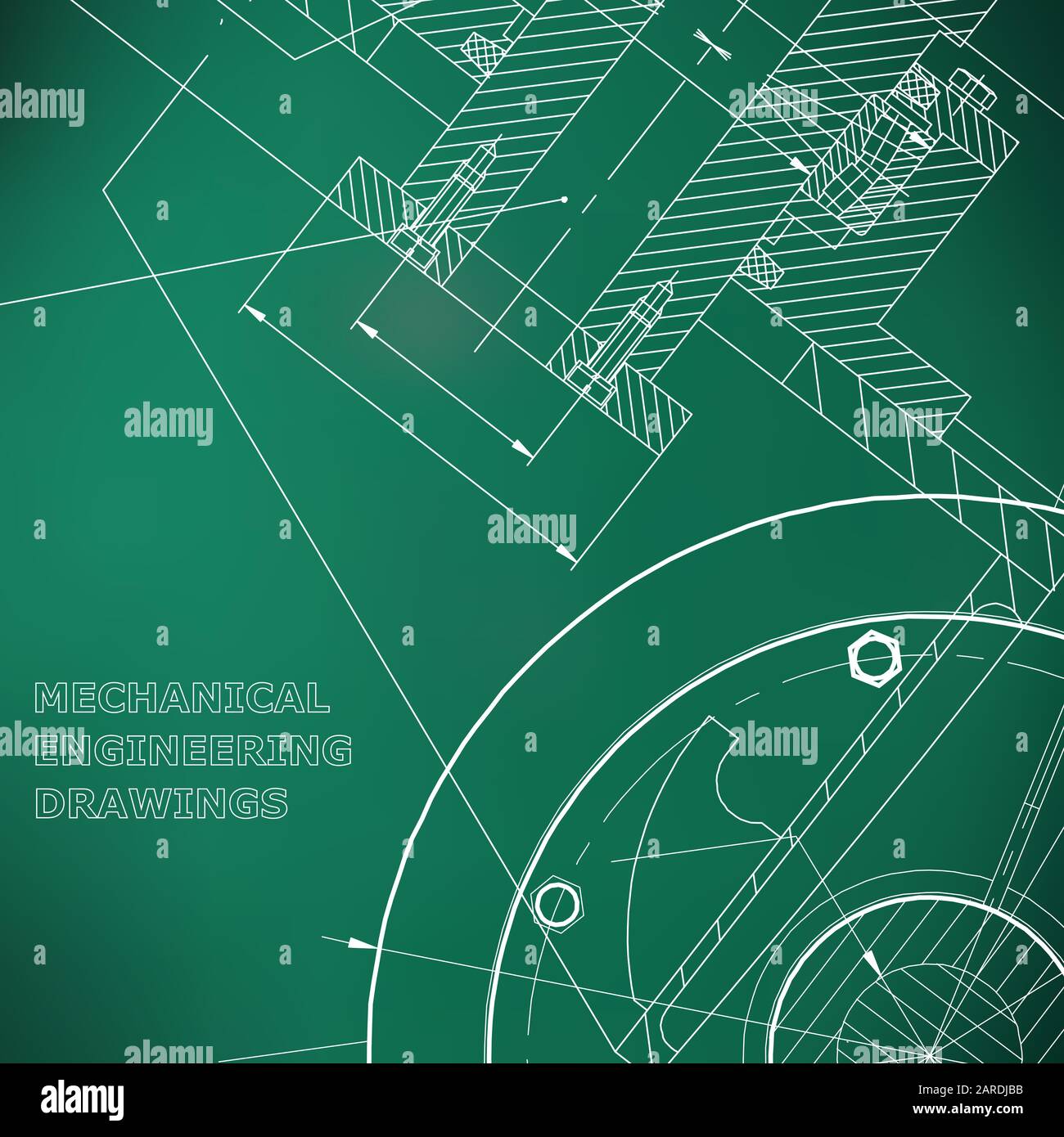 Light green background. Backgrounds of engineering subjects. Technical ...