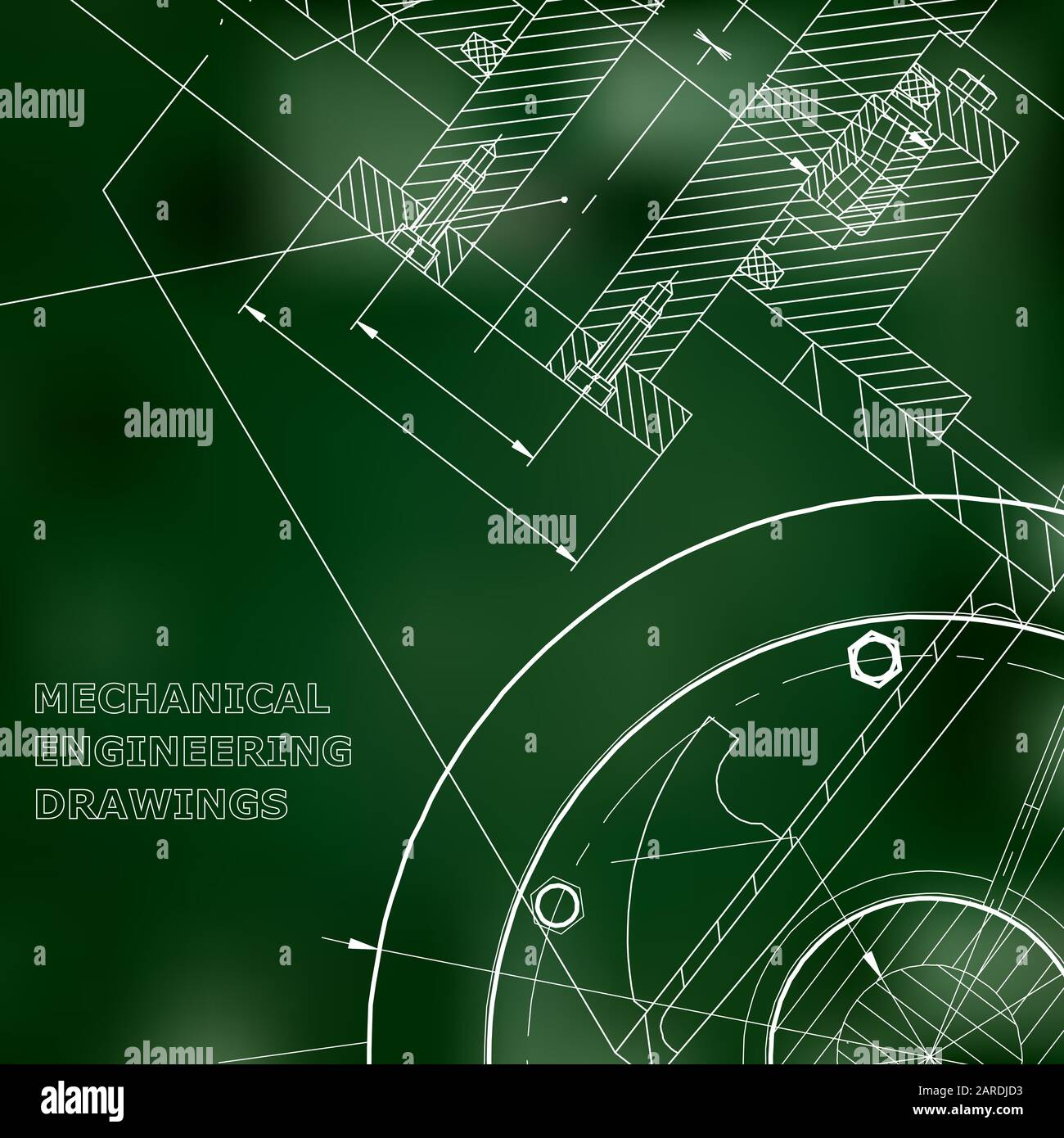 Green background. Backgrounds of engineering subjects. Technical ...