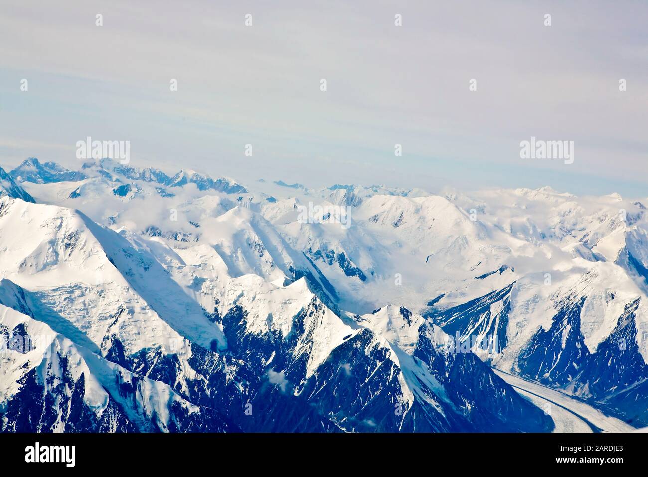 Section of the Alaska Range, Denali National Park, AK Stock Photo - Alamy