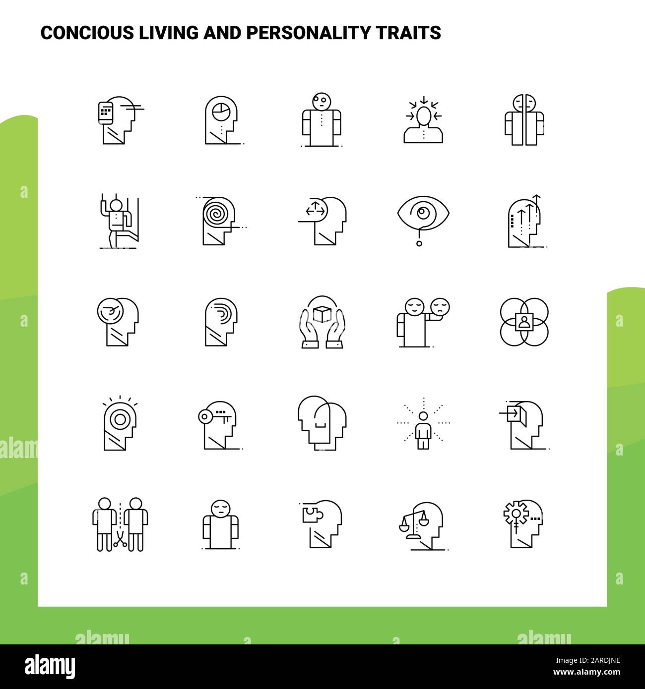 Traits vector vectors hi-res stock photography and images - Alamy