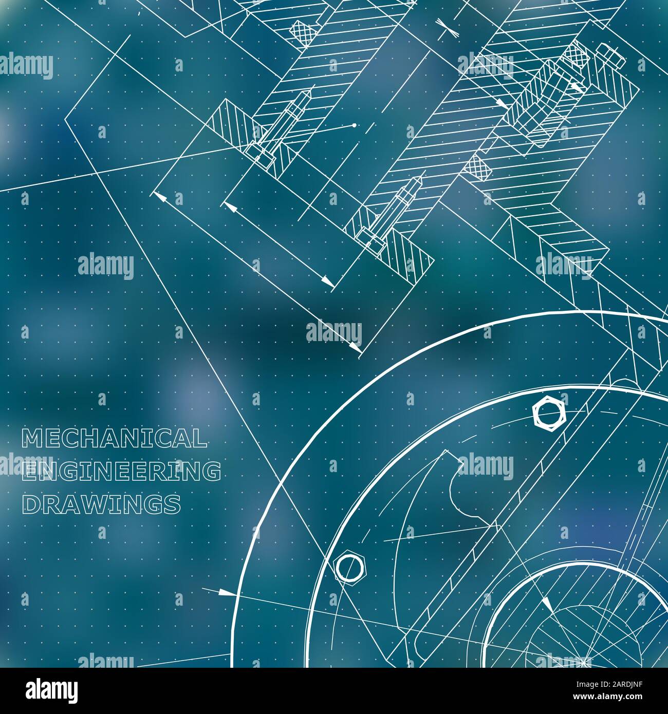 Blue background. Points. Backgrounds of engineering subjects. Technical ...