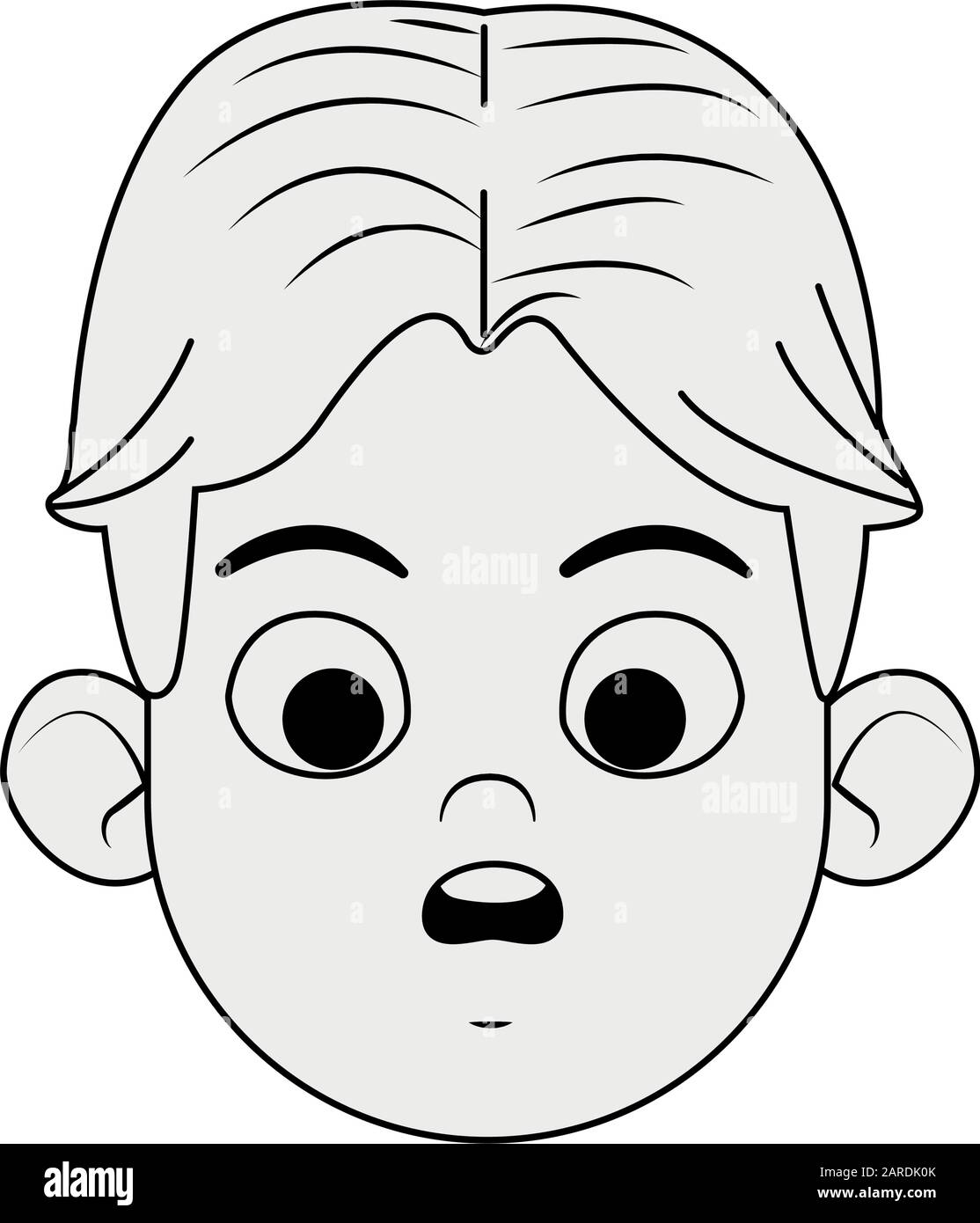 Scared Expression Drawing