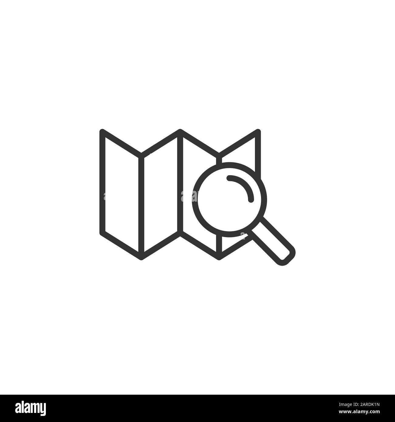 Search location icon in flat style. gps navigation vector illustration ...
