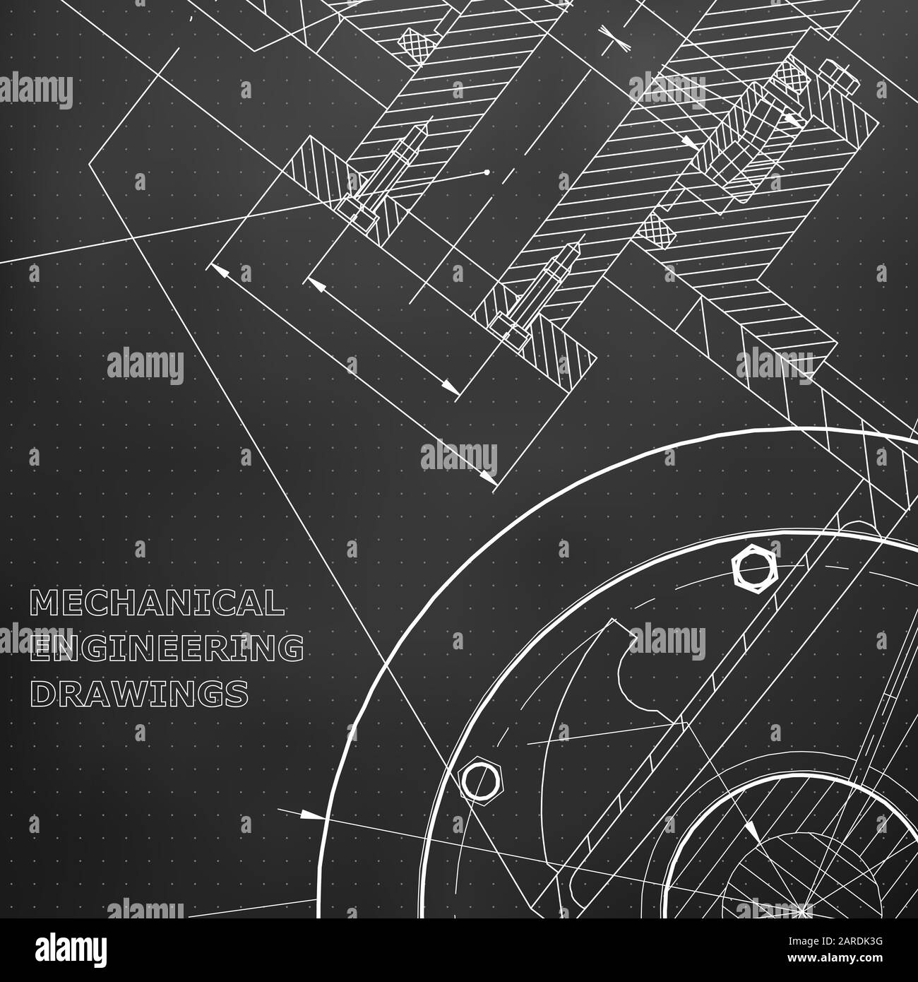 Black background. Grid. Backgrounds of engineering subjects. Technical ...