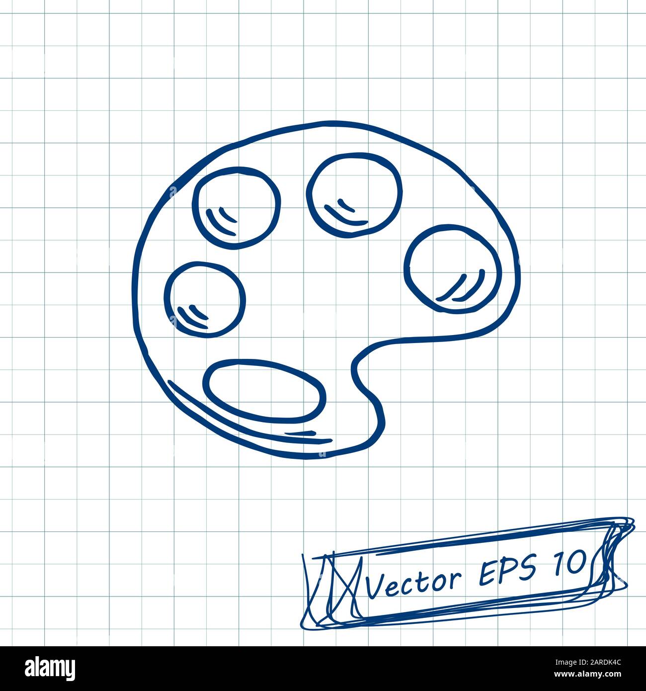 Artist drawing brush mix Stock Vector Images - Alamy