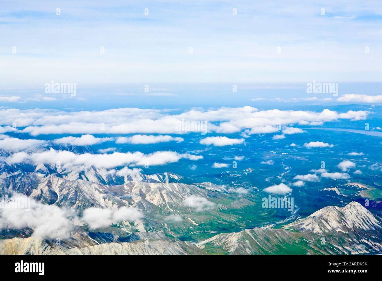 Section of the Alaska Range, Denali National Park, AK Stock Photo - Alamy
