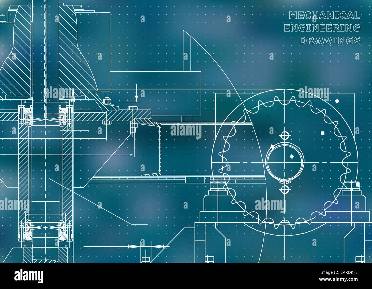Engineering illustrations. Blueprints. Mechanical drawings. Technical ...