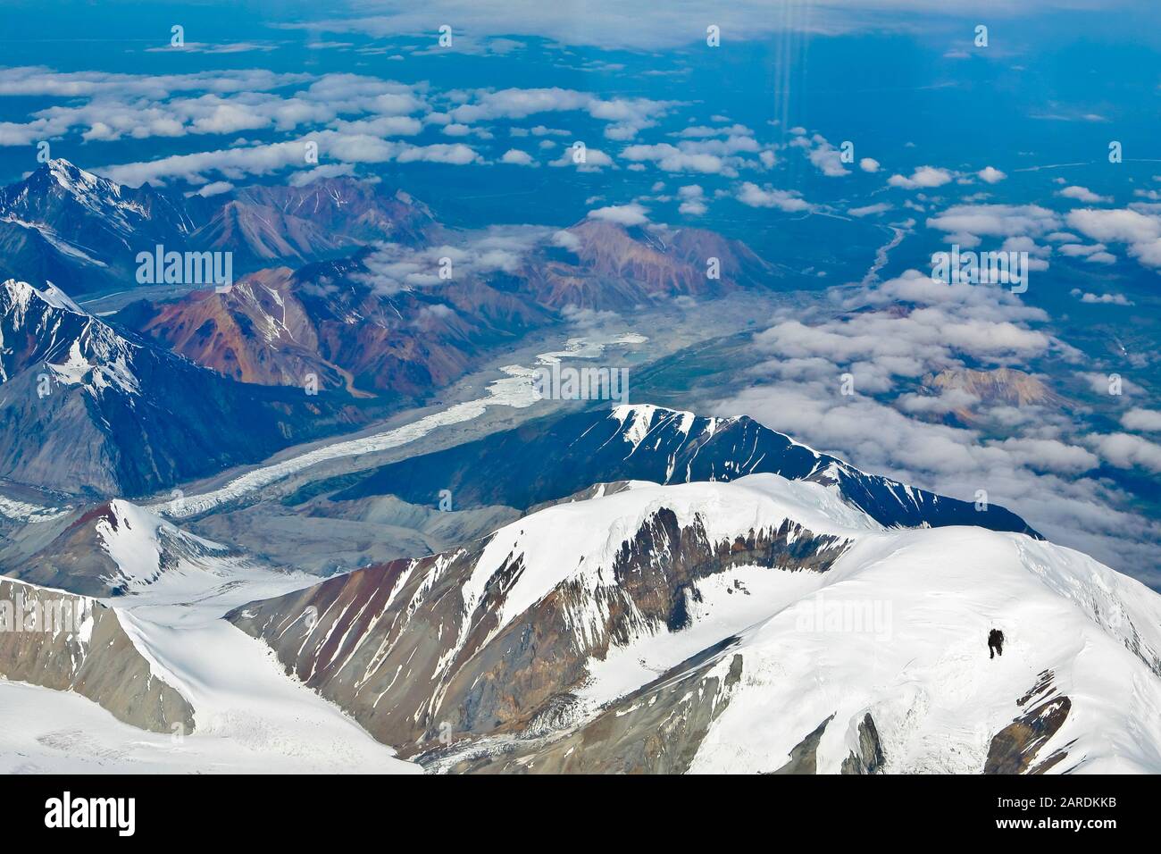 Section of the Alaska Range, Denali National Park, AK Stock Photo - Alamy