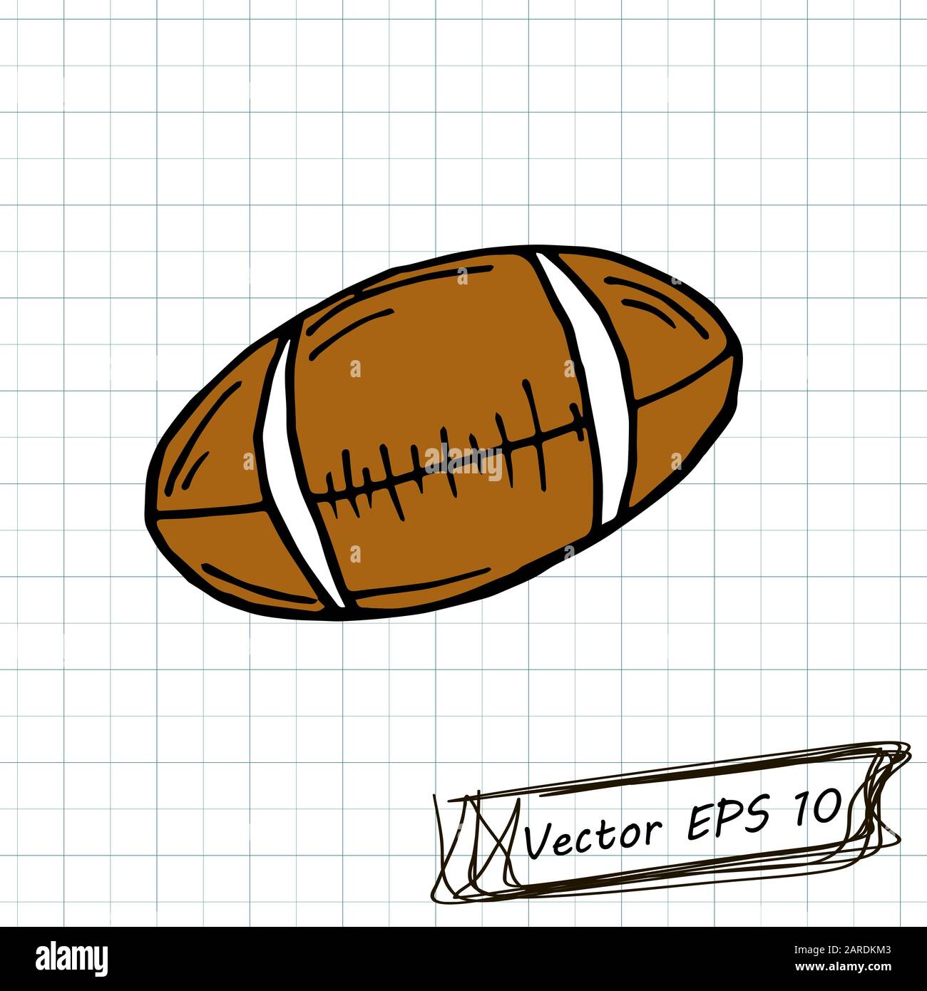 Style of children's drawing. Doodle drawing on a sheet of notebook ...