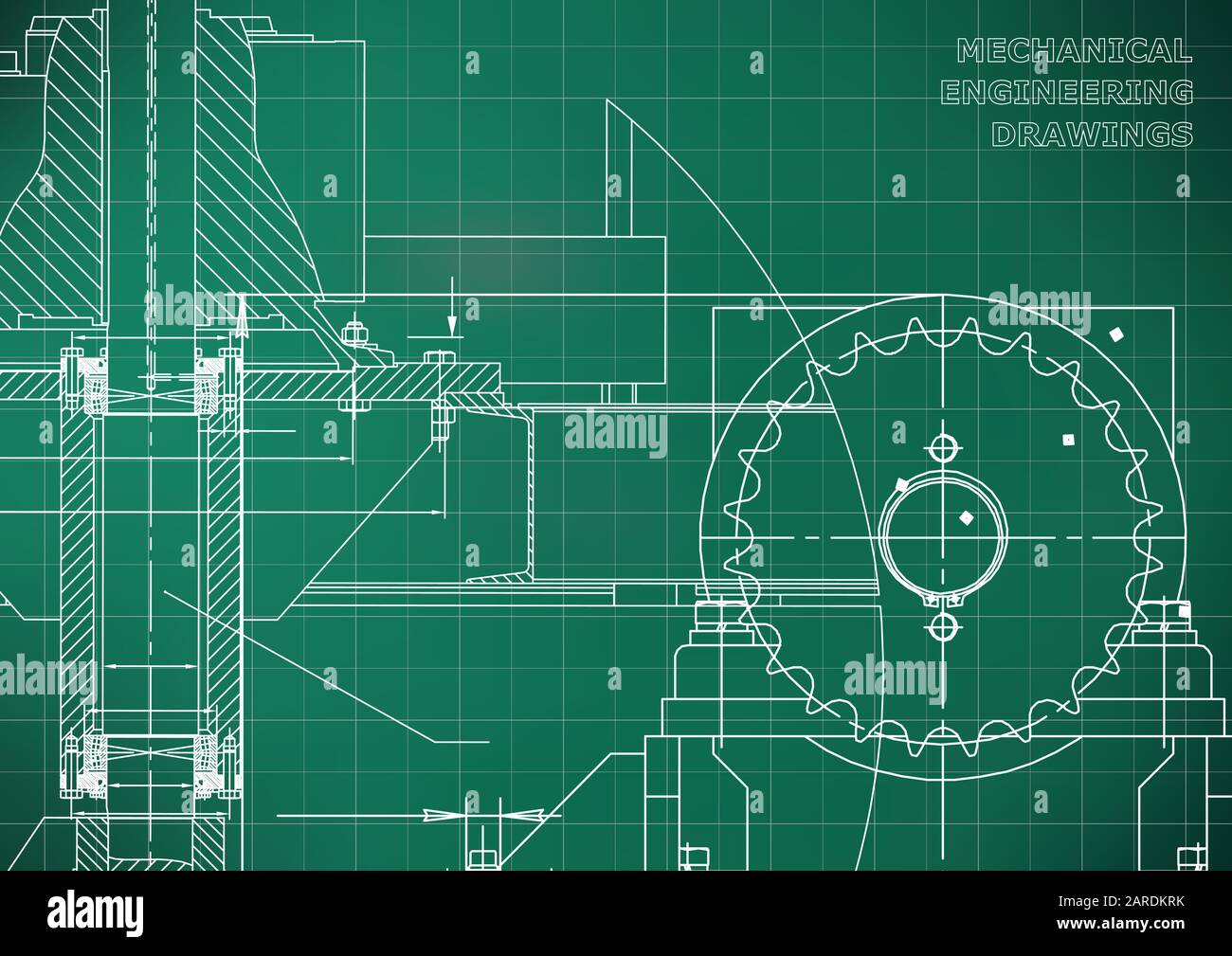 Engineering illustrations. Blueprints. Mechanical drawings. Technical ...