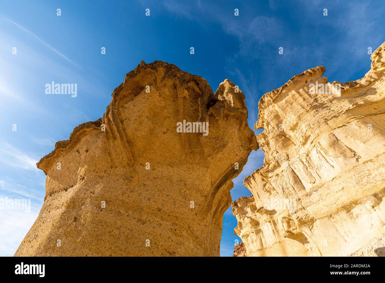Las Gredas de Bolnuevo, also called Ciudad Encantada, are heavily ...