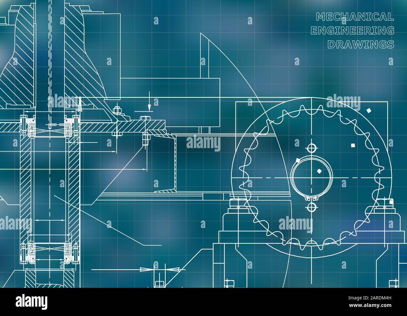 Engineering illustrations. Blueprints. Mechanical drawings. Technical ...