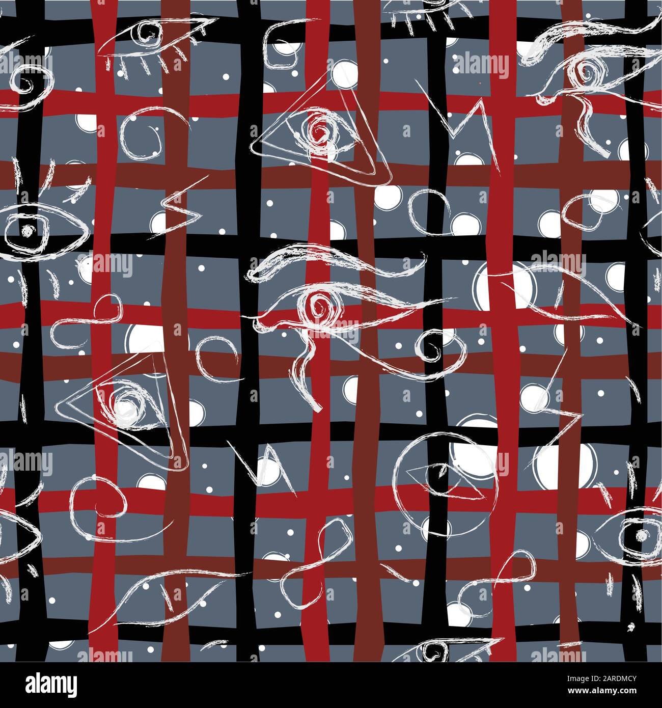 Seamless open eye pattern on black background. Repeating eye background ...