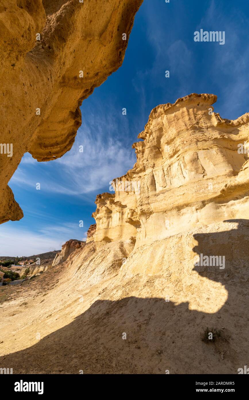 Las Gredas de Bolnuevo, also called Ciudad Encantada, are heavily ...